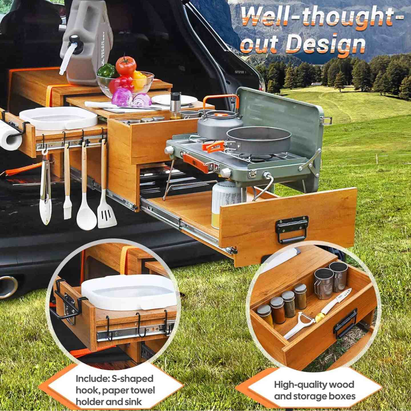 Camper Van Slide Out Kitchen Unit – Van Living 101