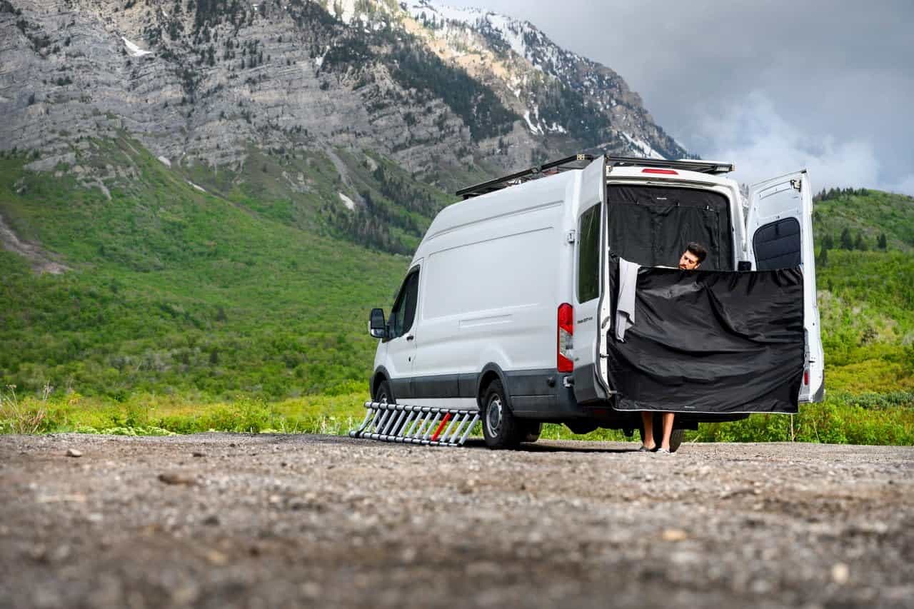 Maximize Privacy with VanEssential Shower Curtain for Sprinter Vans ...